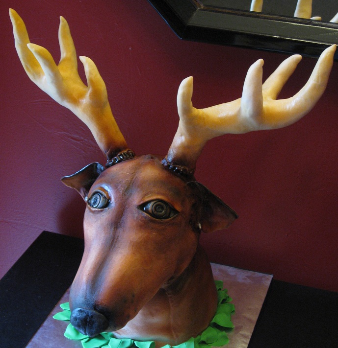 Katie's Cakes: 3-D Deer Head Cake