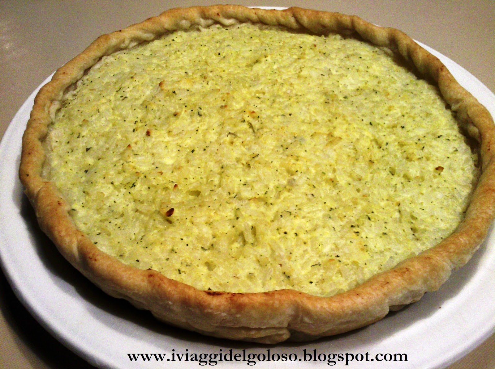 TORTA SALATA DI RISO da I viaggi del goloso su Akkiapparicette