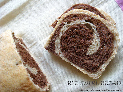 My Baking Cottage: Swirl Rye Bread