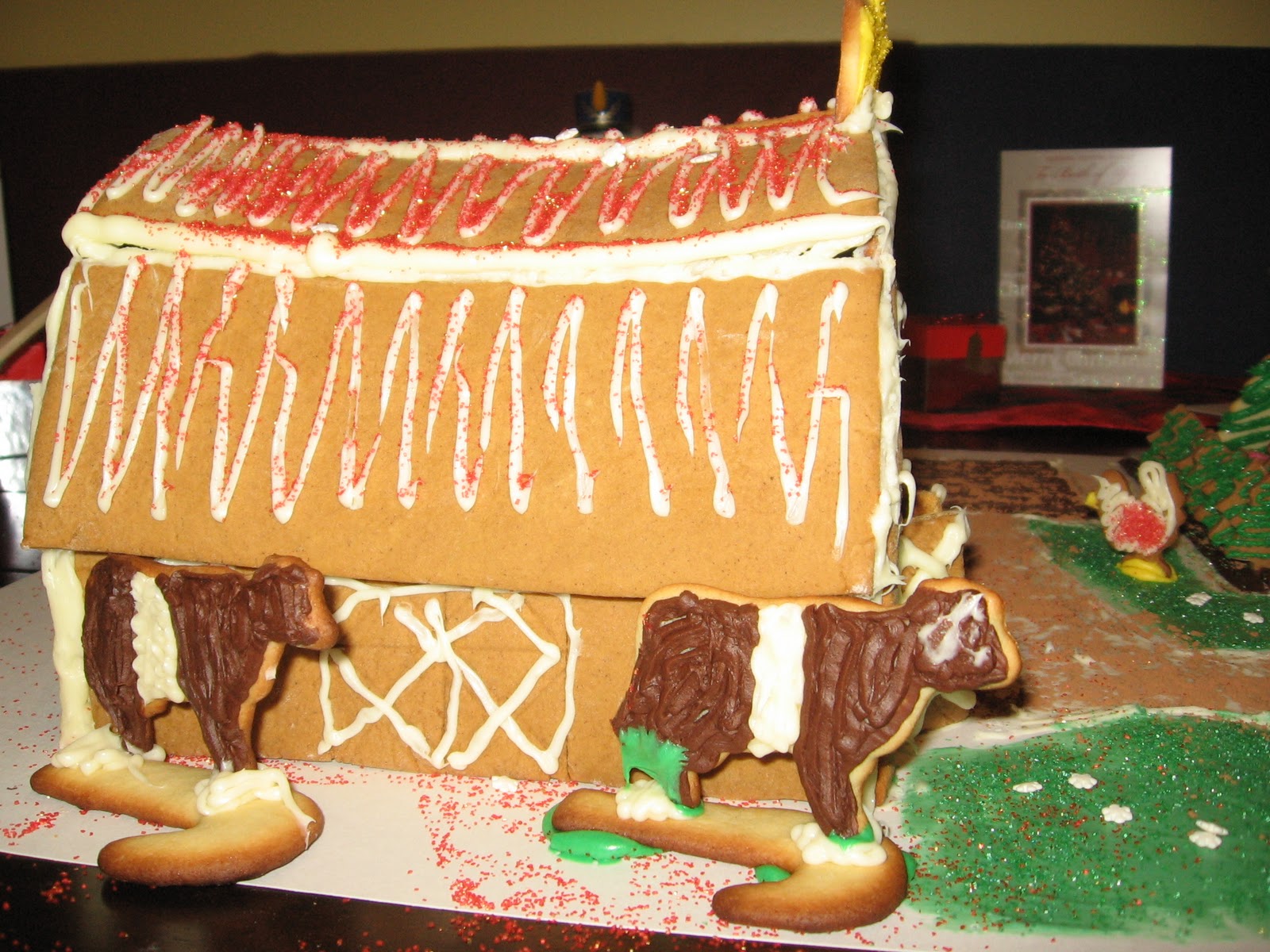 A City Chicken Farm: The Completed Gingerbread Farm