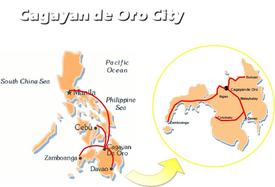 Cagayan de Oro-The City in Golden Friendship: Cagayan de Oro Map