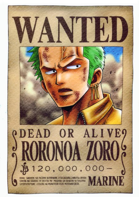 Anime Pictures: Bounty Roronoa Zoro One Piece