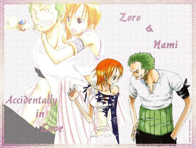Anime Pictures: Picture Roronoa Zoro and Nami