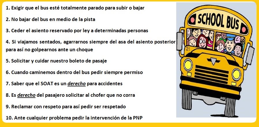 SEGURIDAD VIAL: Respeto a la vida: Decálogo del Pasajero Escolar: SEGURIDAD VIAL: Respeto a la vida: Decálogo del Pasajero Escolar:
