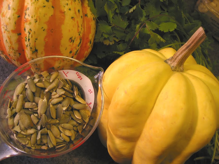 The Holy Enchilada: Winter Squash in Green "Pipian" Sauce