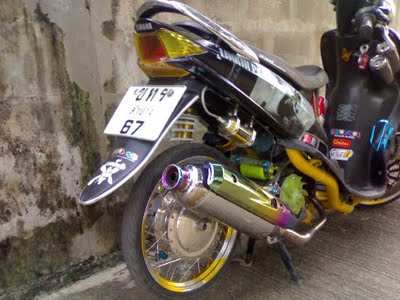 new style 2011: Modifikasi Yamaha Mio Black Style 2011