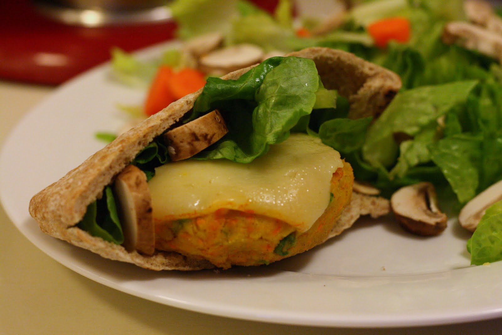 Laine's Recipe Box: Falafel Patty Melt