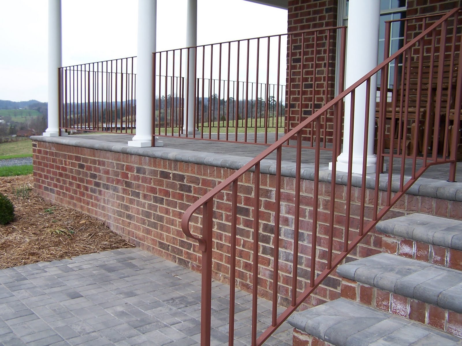 Fadley Living: Railing gets painted