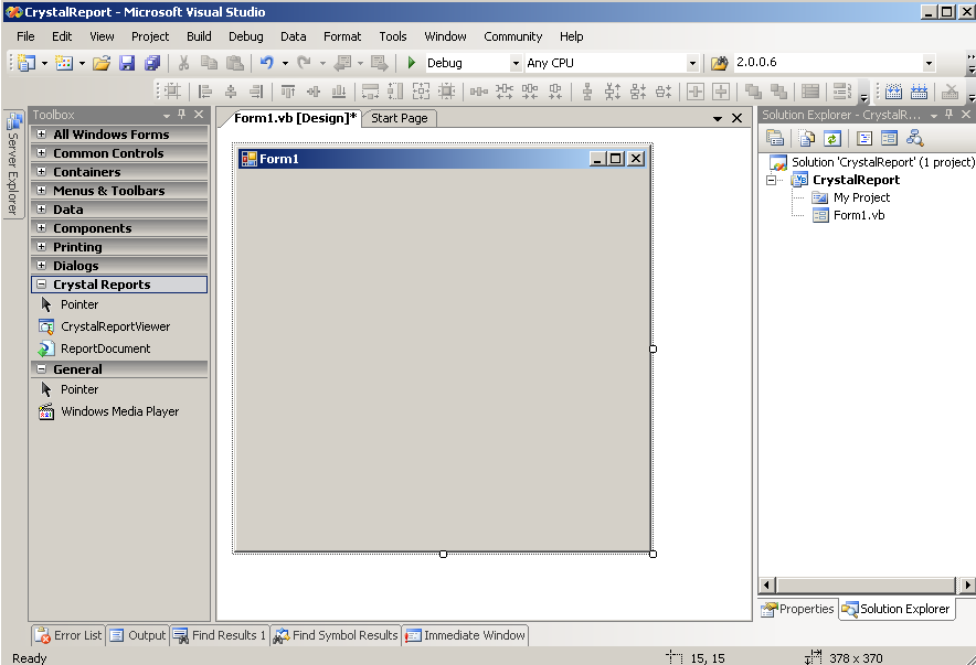 Code Examples Create Crystal Report In Vb