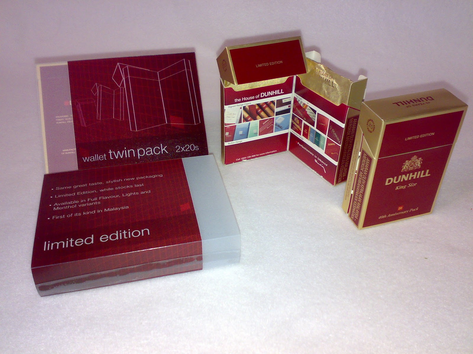 Cigarette Memoirs: Dunhill Wallet pack