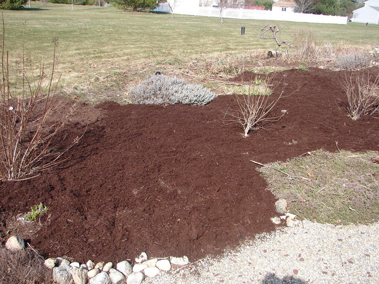 One Love Farm: I love the smell of mulch in the morning