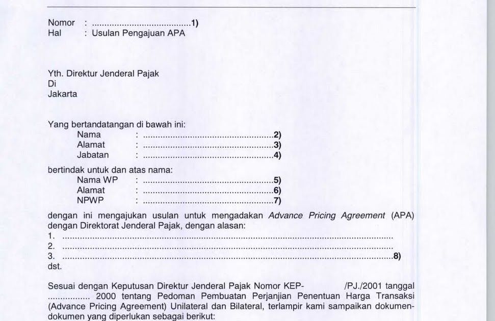 Advance Pricing Agreement (APA)