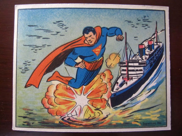 DC Comics Fortress of Memorabilia: 1940s Superman trading cards
