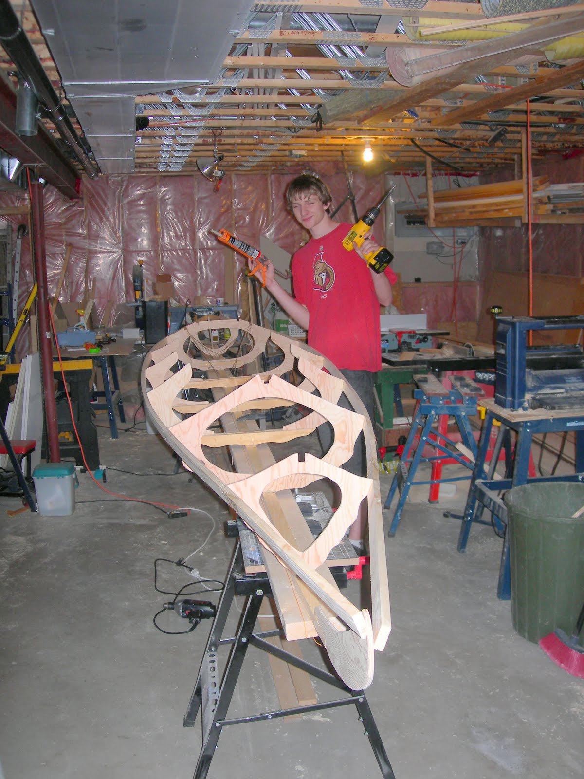 Building the PBK 18 Kayak: Gunwales On