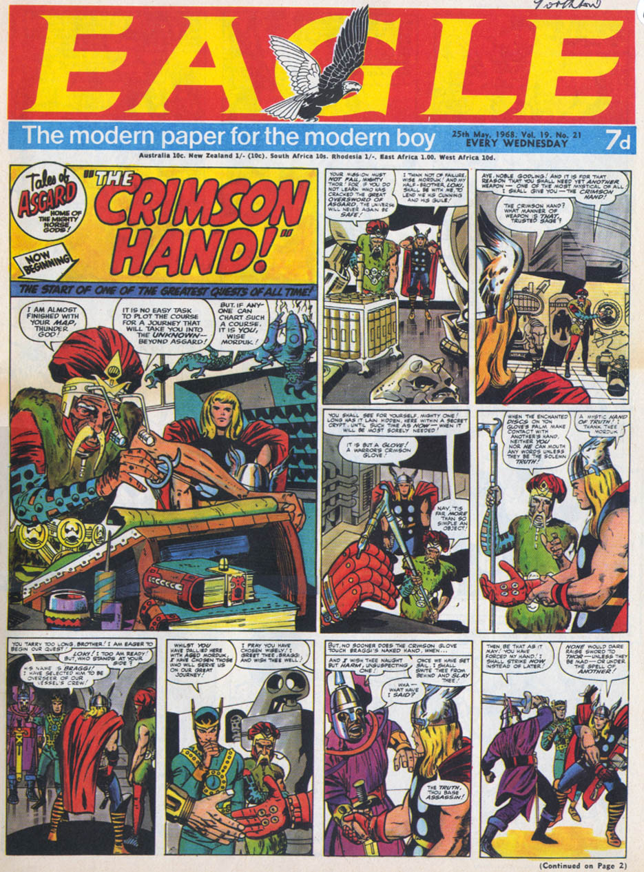 BLIMEY! The Blog of British Comics: Eagle's 60th Anniversary