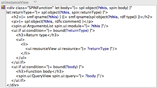 Composing the Semantic Web: UISPIN Example: Documenting SPIN Functions