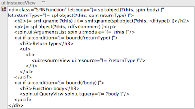 Composing the Semantic Web: UISPIN Example: Documenting SPIN Functions