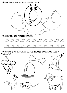 Atividades Educativas: Atividade alfabetização letra O