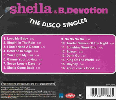 PASSION SHEILA: Sheila : compilation "The disco singles" (3 mars 2008).
