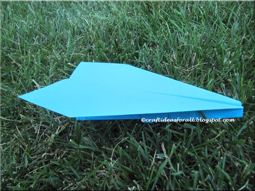 Craft Ideas for all: Origami Paper Airplane
