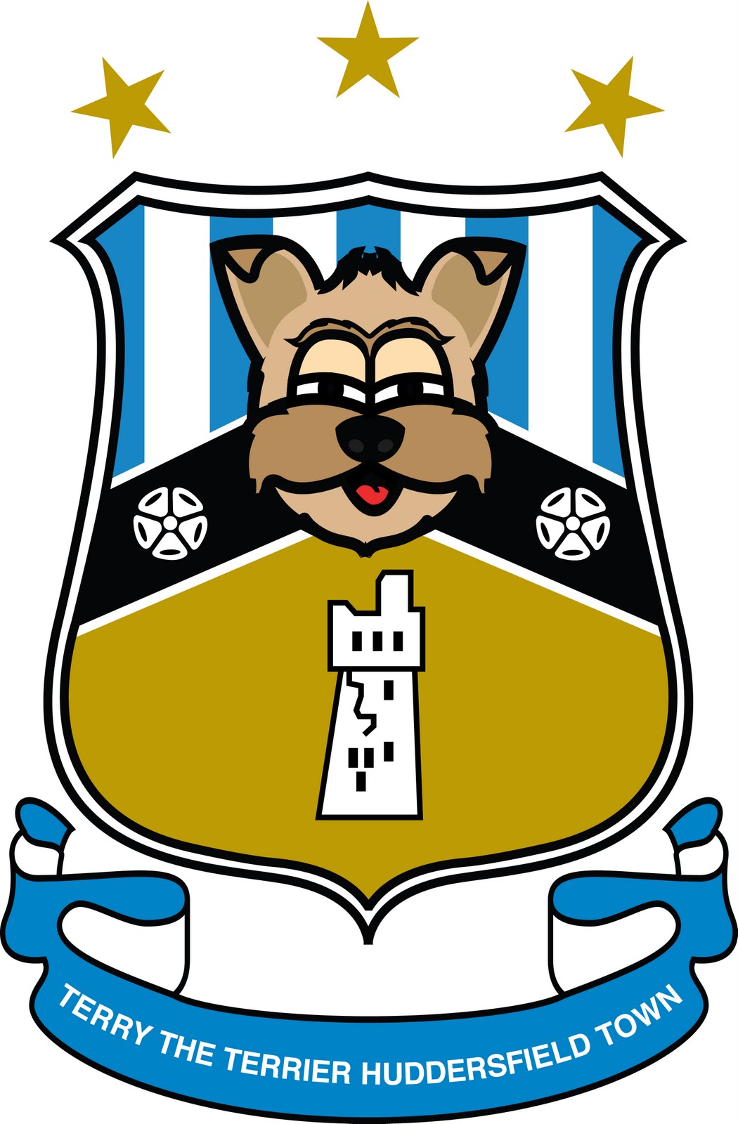 Sam Mallows Design: Huddersfield Town F.C Mascot Logos (Terry the Terrier)