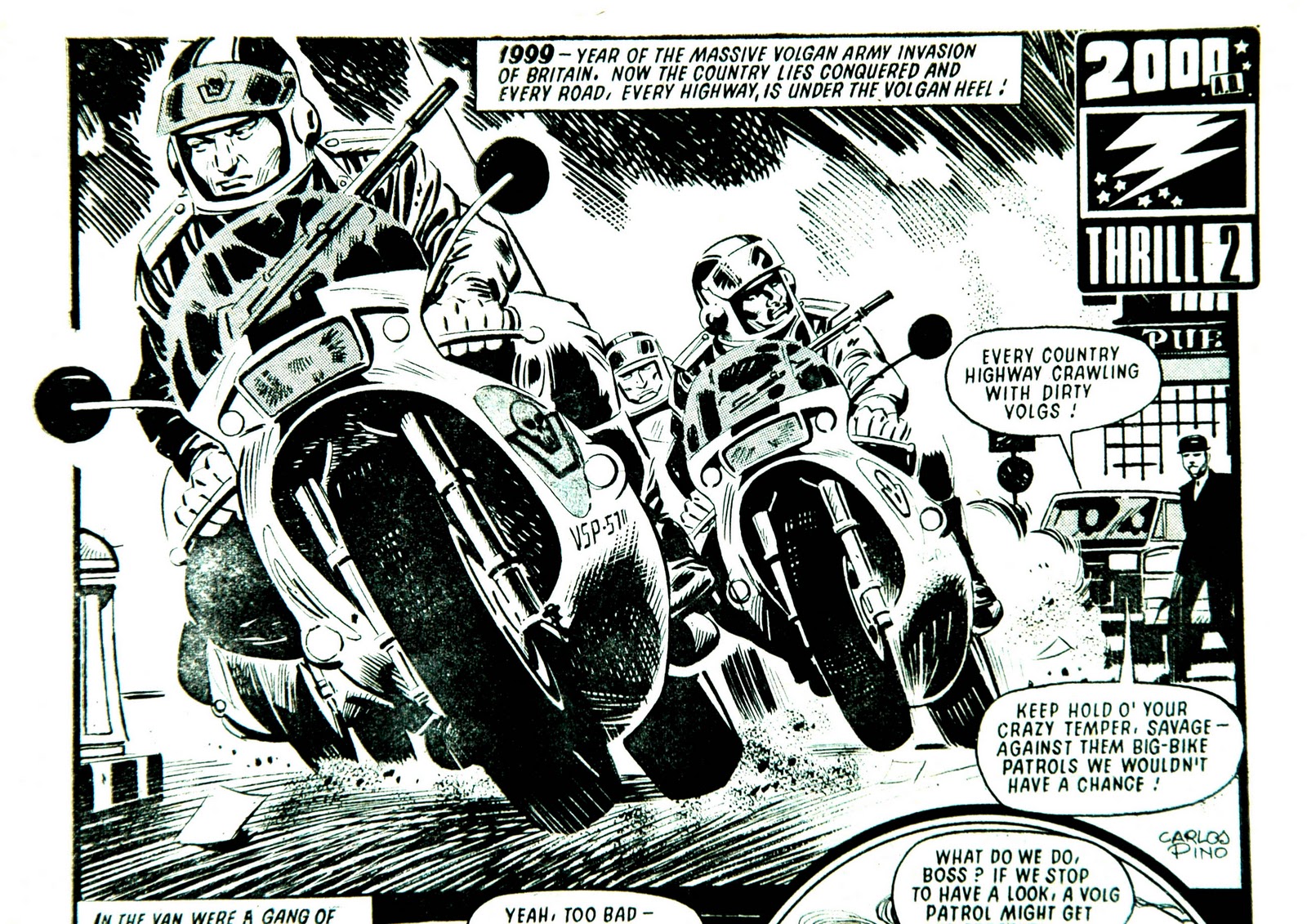G e o r d i e B i k e r: Motorcycles in Comics - 2000AD