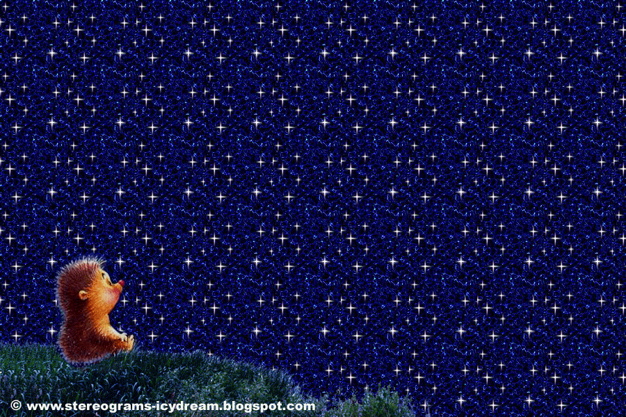 Аnimated stereogram (stereopicture). Star sky | Stereograms - 3D "Magic ...