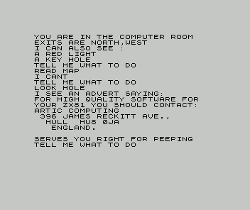 Gaming After 40: Adventure of the Week: Adventure C - Ship of Doom (1982)