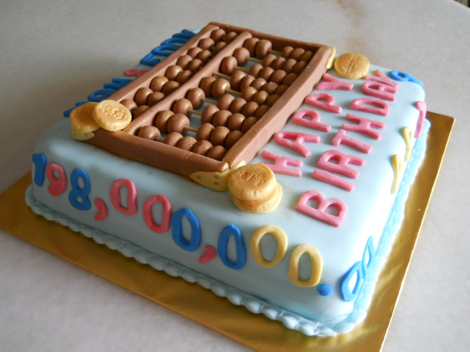 THE BEST CAKES IN TOWN: Abacus Birthday Cake