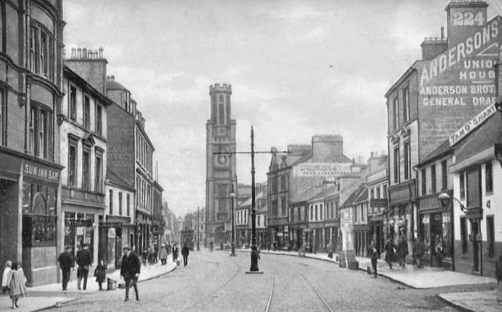 Tour Scotland: Old Photograph High Street Ayr Scotland