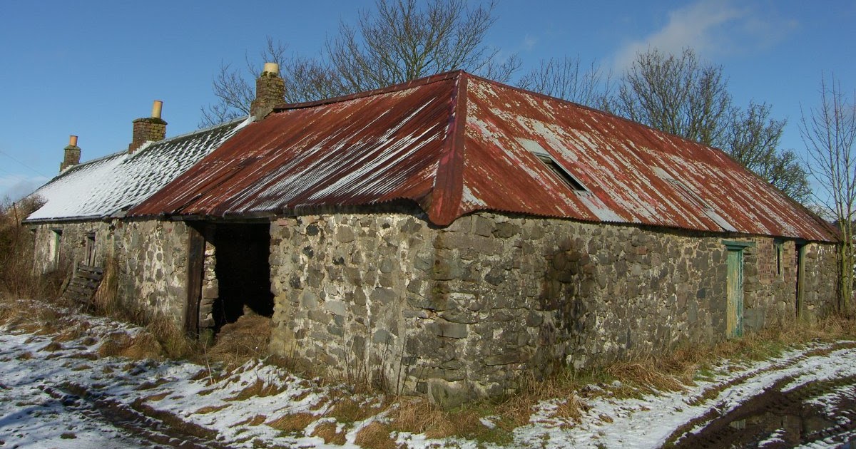 Perthshire: Old Scottish Farm Building Balbeggie Perthshire Scotland UK
