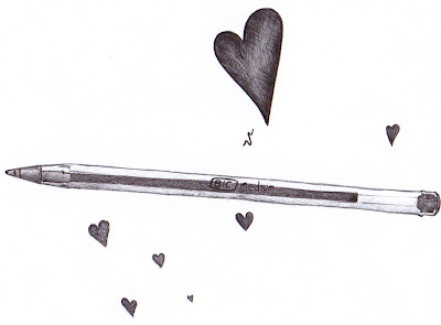 JuneBugJerry: I ::Heart:: Drawing In Biro