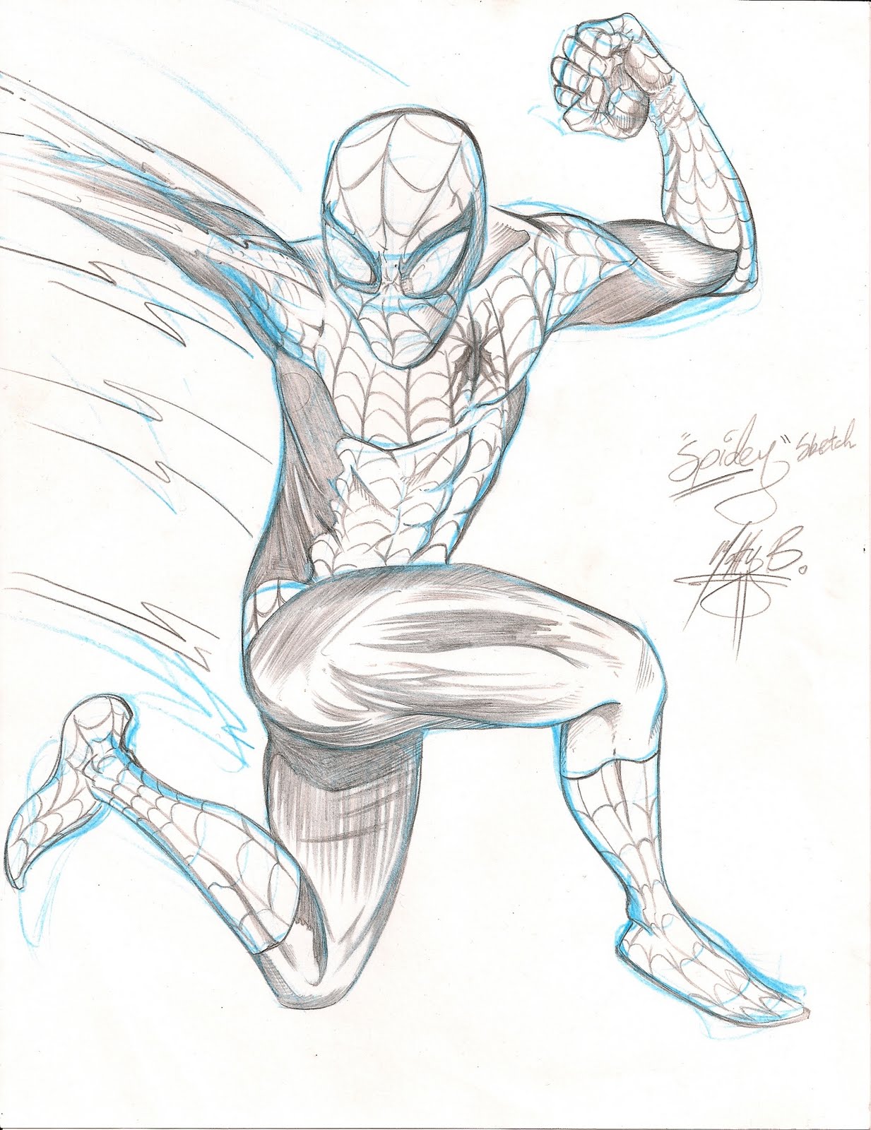 Matthew's Spotty Blog: Spidey Sketch