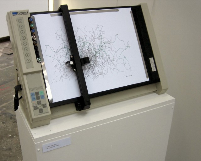 Digital Culture Clash: Plotter drawings