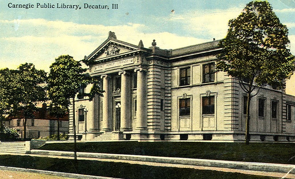 Library Postcards: 1914 Carnegie Public Library, Decatur, IL