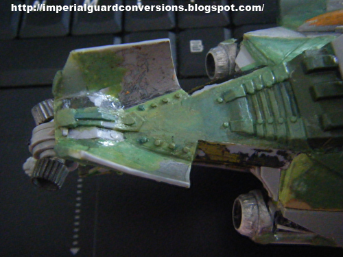 Imperial Guard Hobby: Light Attack Craft Erithacus - part 8
