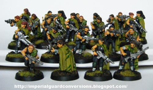 Imperial Guard Hobby: Tanith Ghosts command squad and troopers and ...