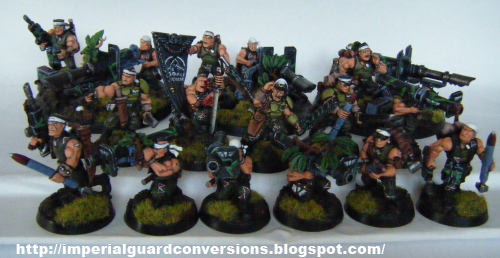 Imperial Guard Hobby: Catachan Command Squad, Land Sharks