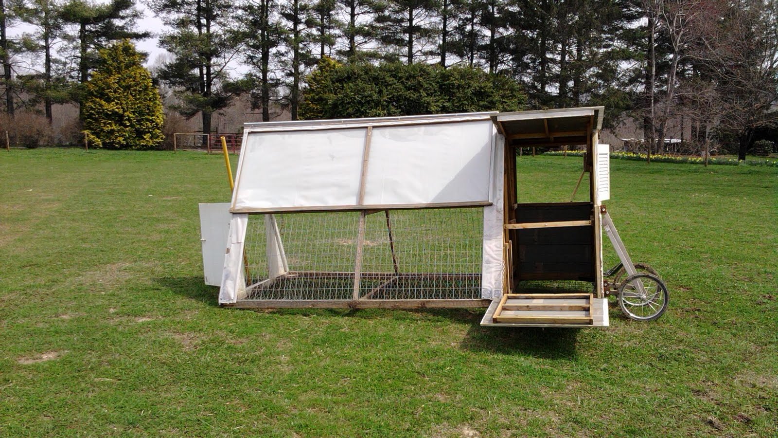 Our Tiny Farm NC in Western NC: Pictures of Our Chicken Tractor