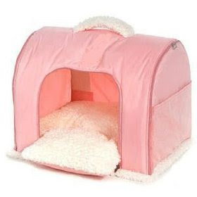 Pink Dog Bed: Pink Pet Soft Sided Crate or Kennel