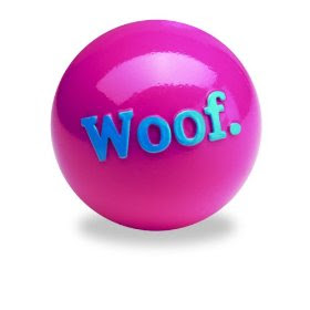 PINKY DOG SHOP: Pink Planet Dog Orbee-Tuff Woof Ball