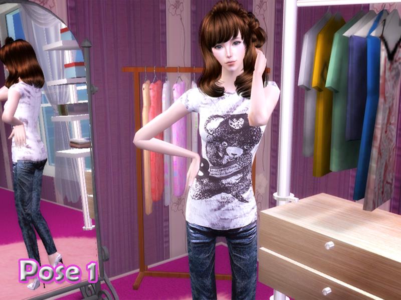 TsuKa Sims 2: Cute Girl Posebox Ver. 2