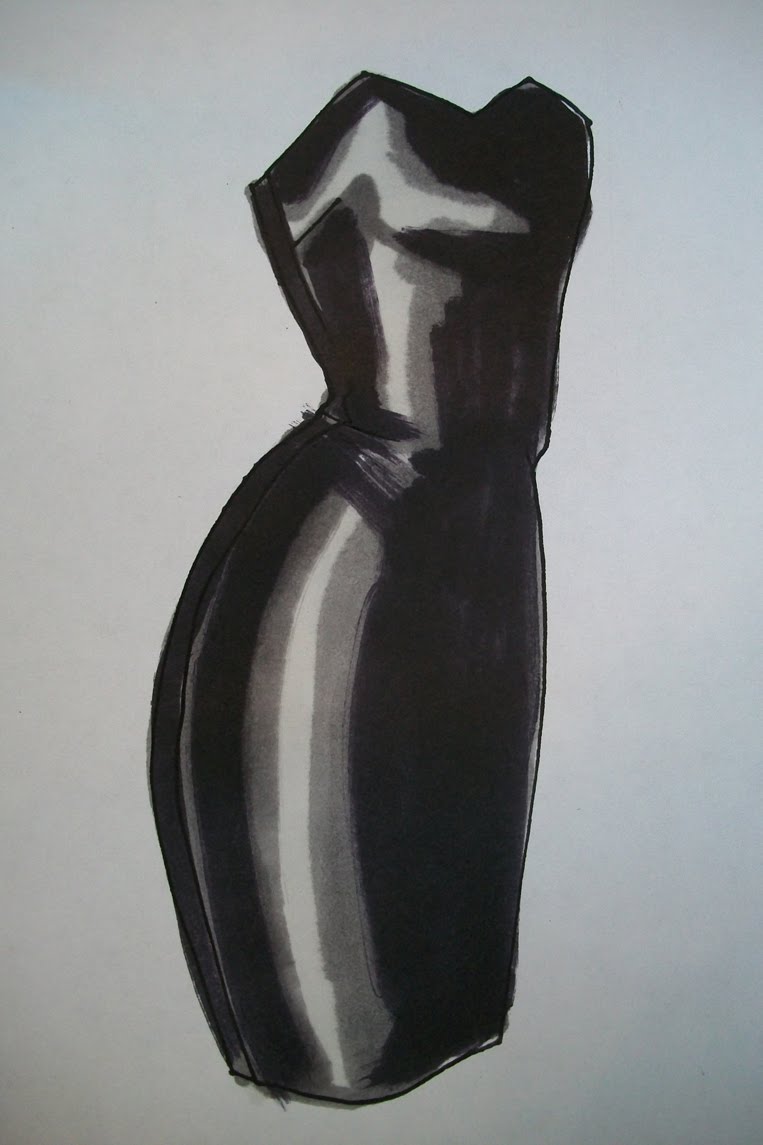 Fashion Illustration for Designers & Illustrators: Marker Demo - Velvet
