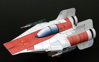 A-wing Starfighter Papercraft 2 (Star Wars) ~ Paperkraft.net - Free ...