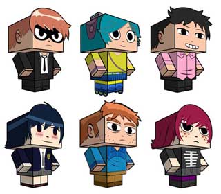 Cubee Scott Pilgrim Papercraft - Wave 3 ~ Paperkraft.net - Free ...