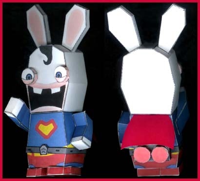 Rayman Papercraft - Bunny Clark / Superman ~ Paperkraft.net - Free ...