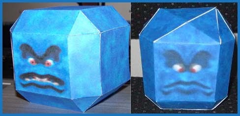 Mario Thwomp Papercraft