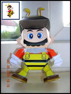 Bee Mario Papercraft ~ Paperkraft.net - Free Papercraft, Paper Model ...