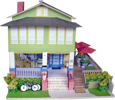 Elliot's FairGrounds Coffee House Papercraft ~ Paperkraft.net - Free ...