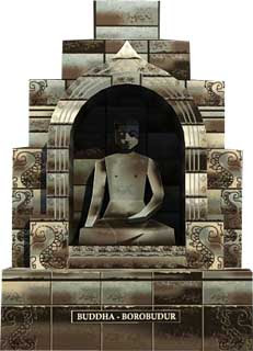 Buddha at Borobudur Temple Papercraft ~ Paperkraft.net - Free ...